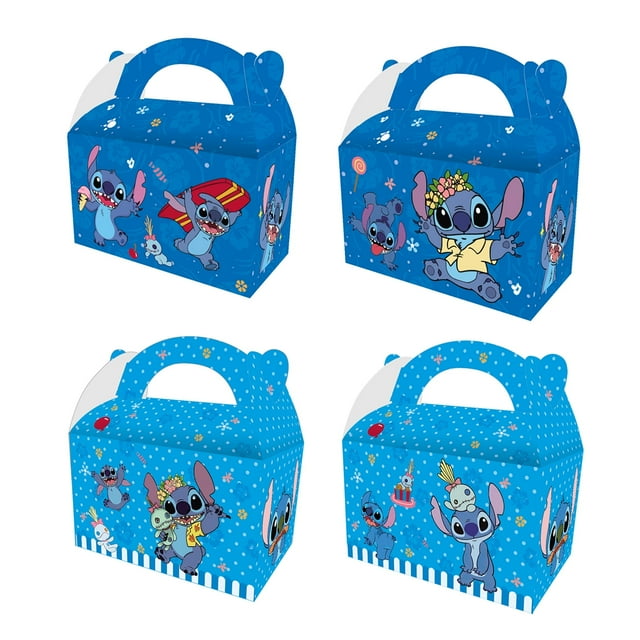 12 PCS Stitch Party Decorations, Stitch Party Favors Boxes Stitch Treat Candy Boxes Birthday ...
