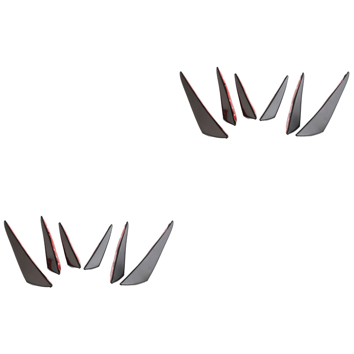 12 PCS Universal PP Surface Car Bumper Front Lip Splitter Wrap Angle ...