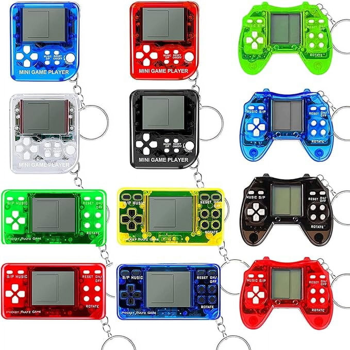 12 PCS Video Game Party Favors, Video Game Keychain Birthday Gaming ...