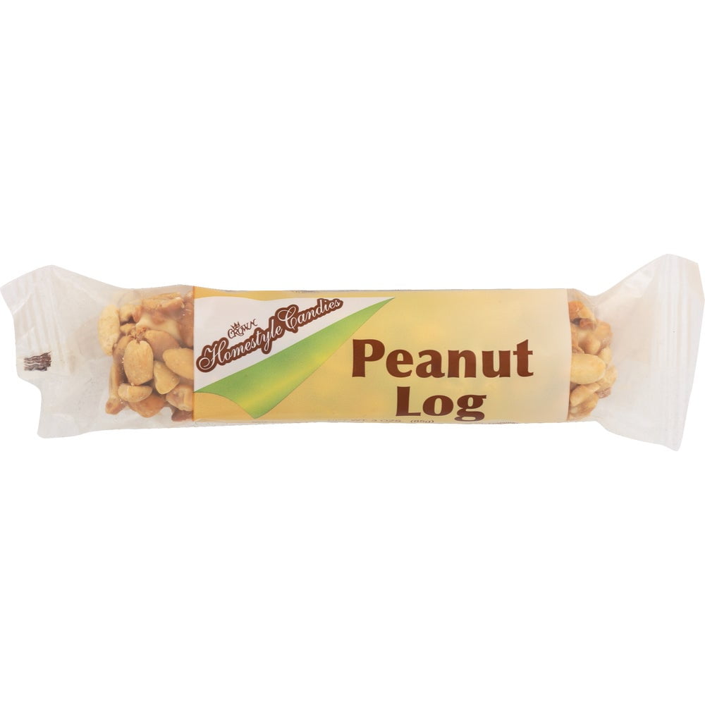 12 Pcs Crown Candy Company 3 Oz. Peanut Log - Walmart.com