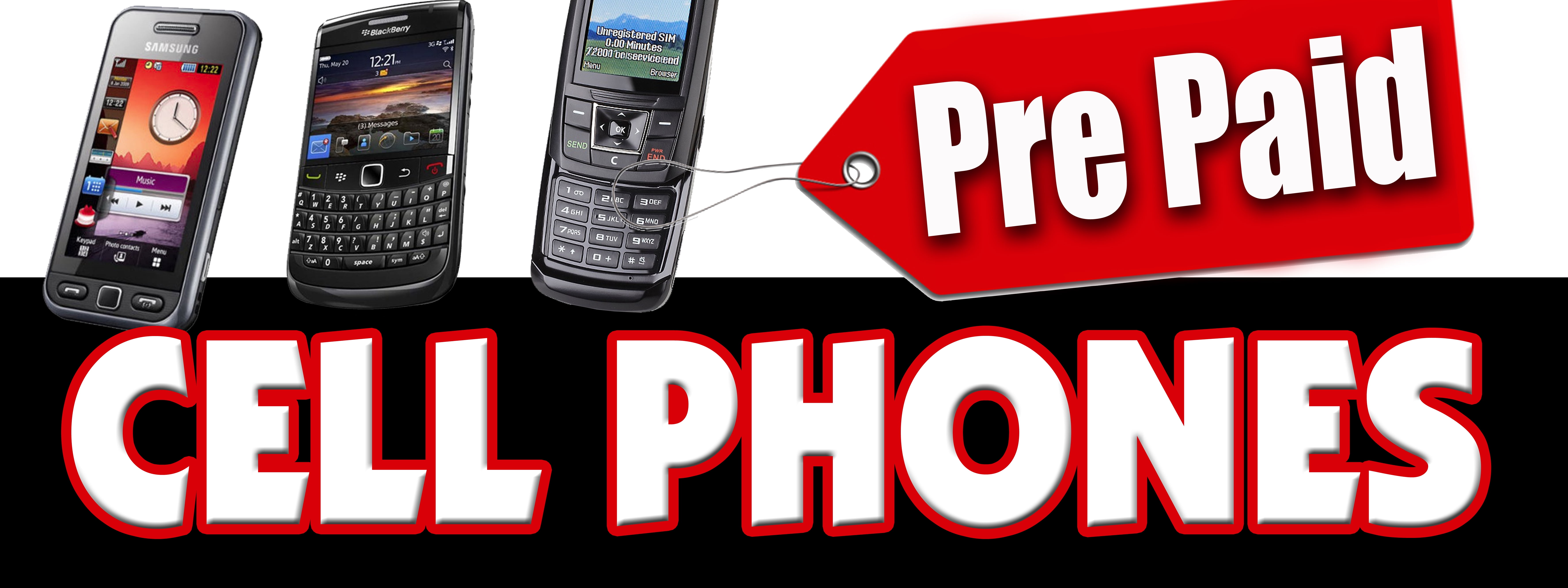 12" PREPAID CELL PHONES DECAL sticker calling cards disposable long ...