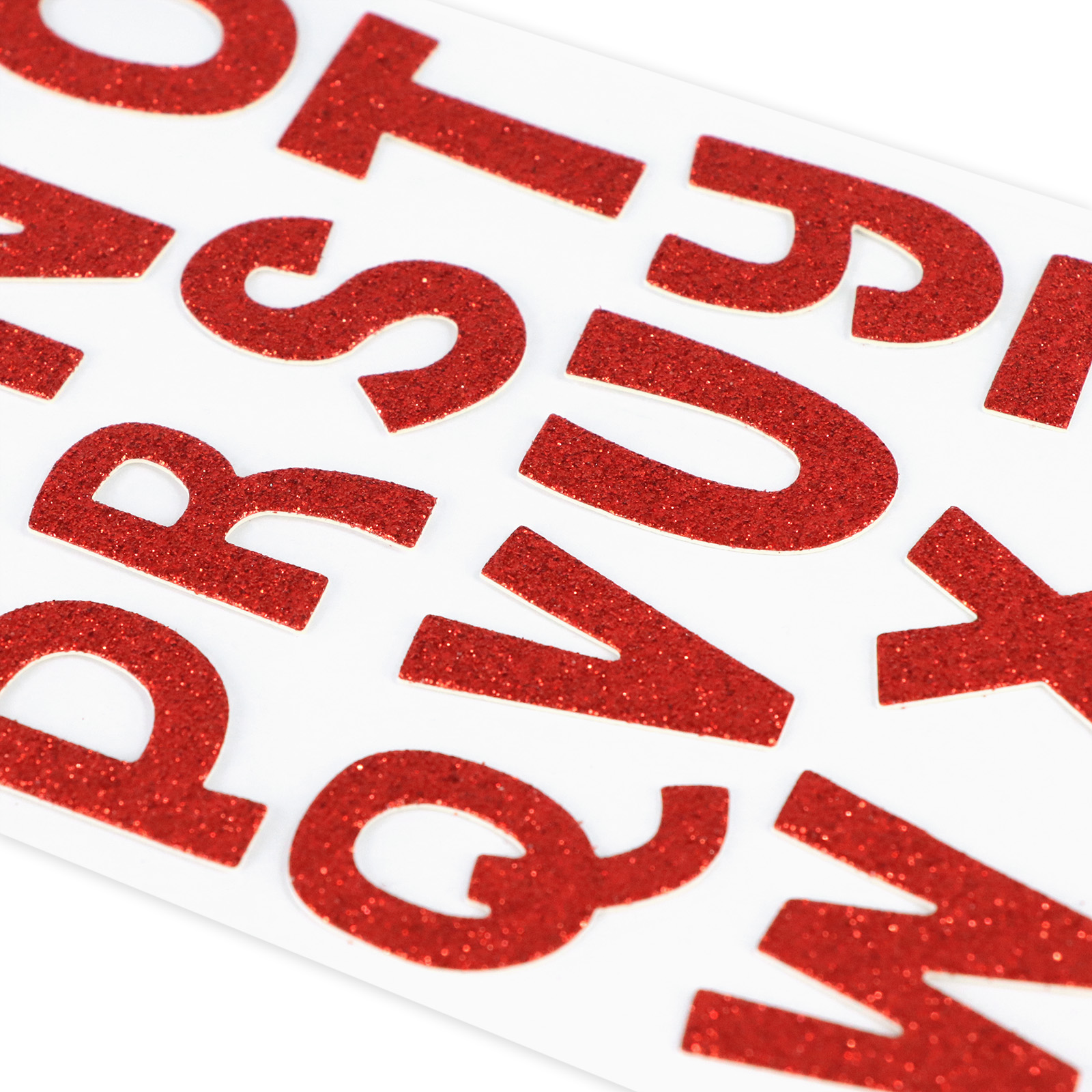 12 Pack: 1.25" Red Glitter Alphabet Stickers by Recollections ...