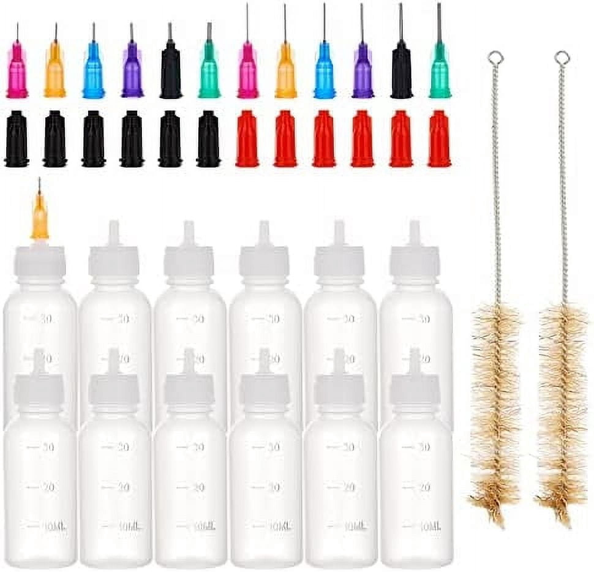 12 Pack 1 Ounce Multi Purpose DIY Precision Tip Applicator Bottles Set ...