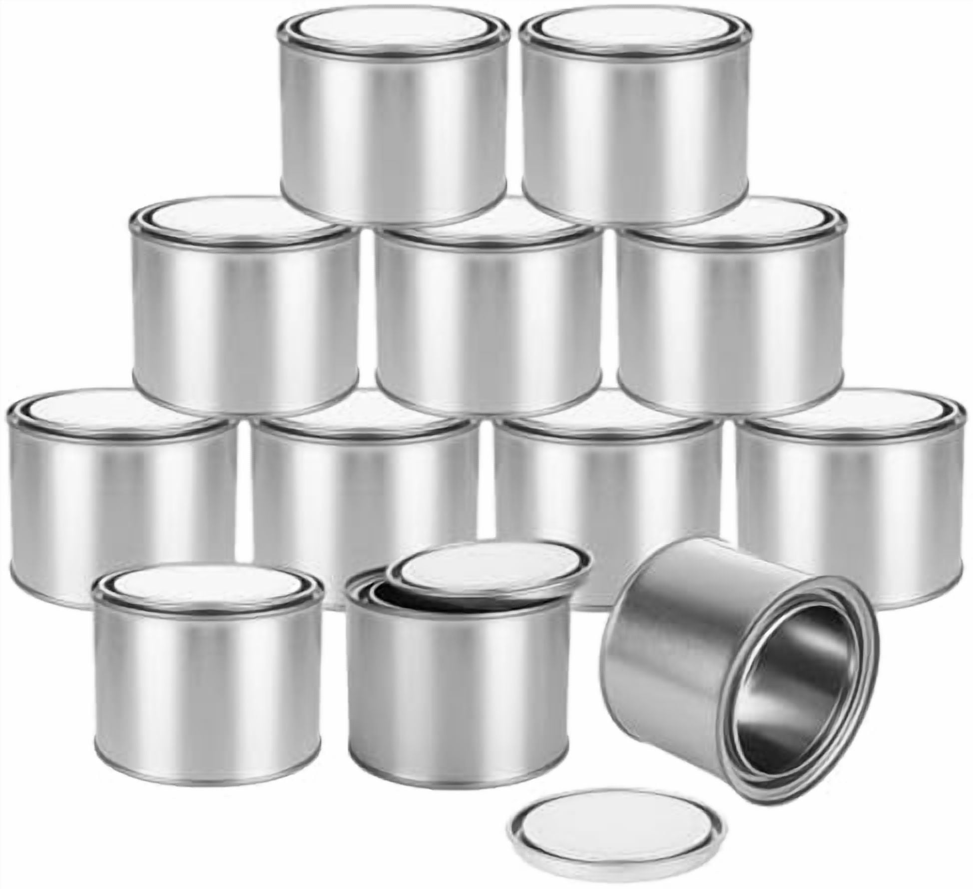 12 Pack 1 Pint Paint Cans with Lids Small Paint Bucket for Painting ...