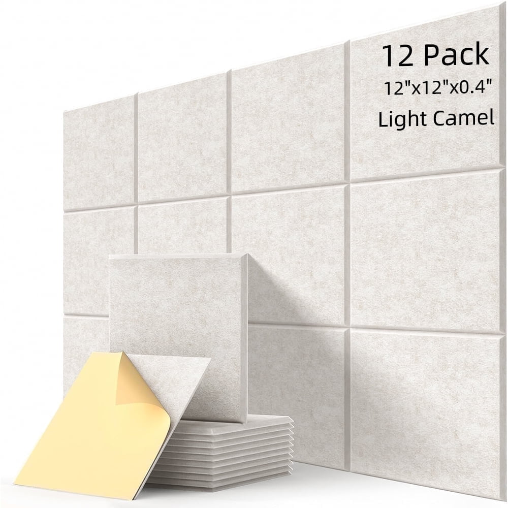 FUTURE PANELS 12 Pack 12" x 12" Self-Adhesive Acoustic Dampers, Sound ...