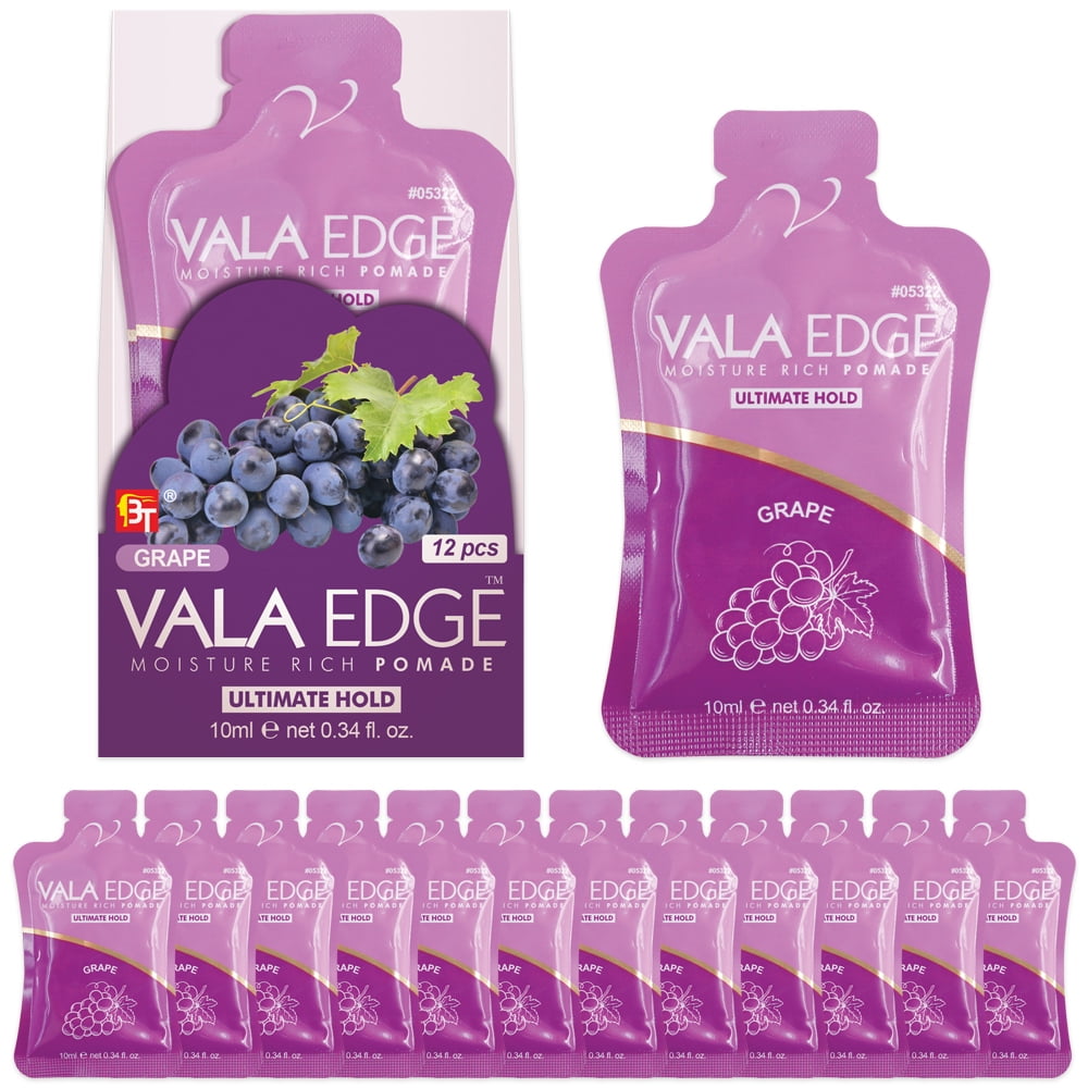 12 Pack 10ml Vala Edge Control Braiding Gel Pomade Strong Hold High ...