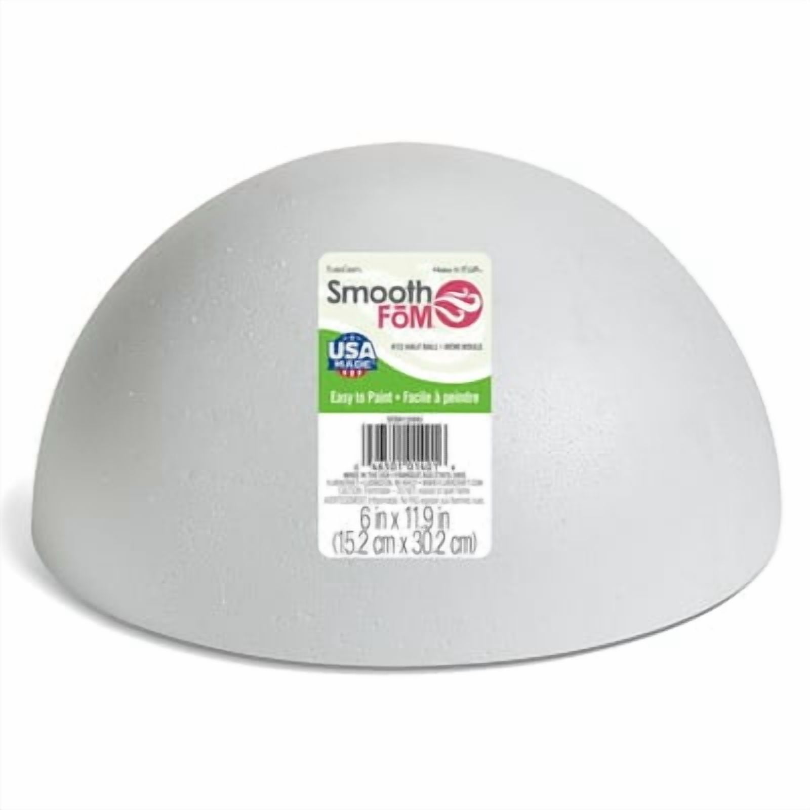 12 Pack: FloraCraft SmoothFōM 11.9" Hollow Foam Half Ball - Walmart.com
