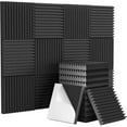 12 Pack-12 * 12 * 2 Inches Self-Adhesive Acoustic Foam Panels, TONOR 3D ...