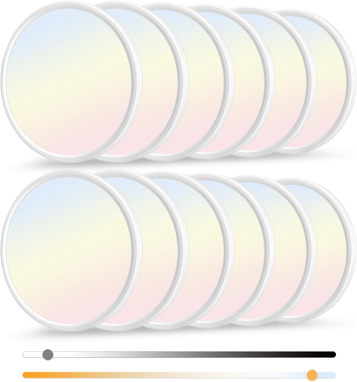 12 Pack 12 Inch Dimmable LED Flush Mount Ceiling Light Fixture 28W ...