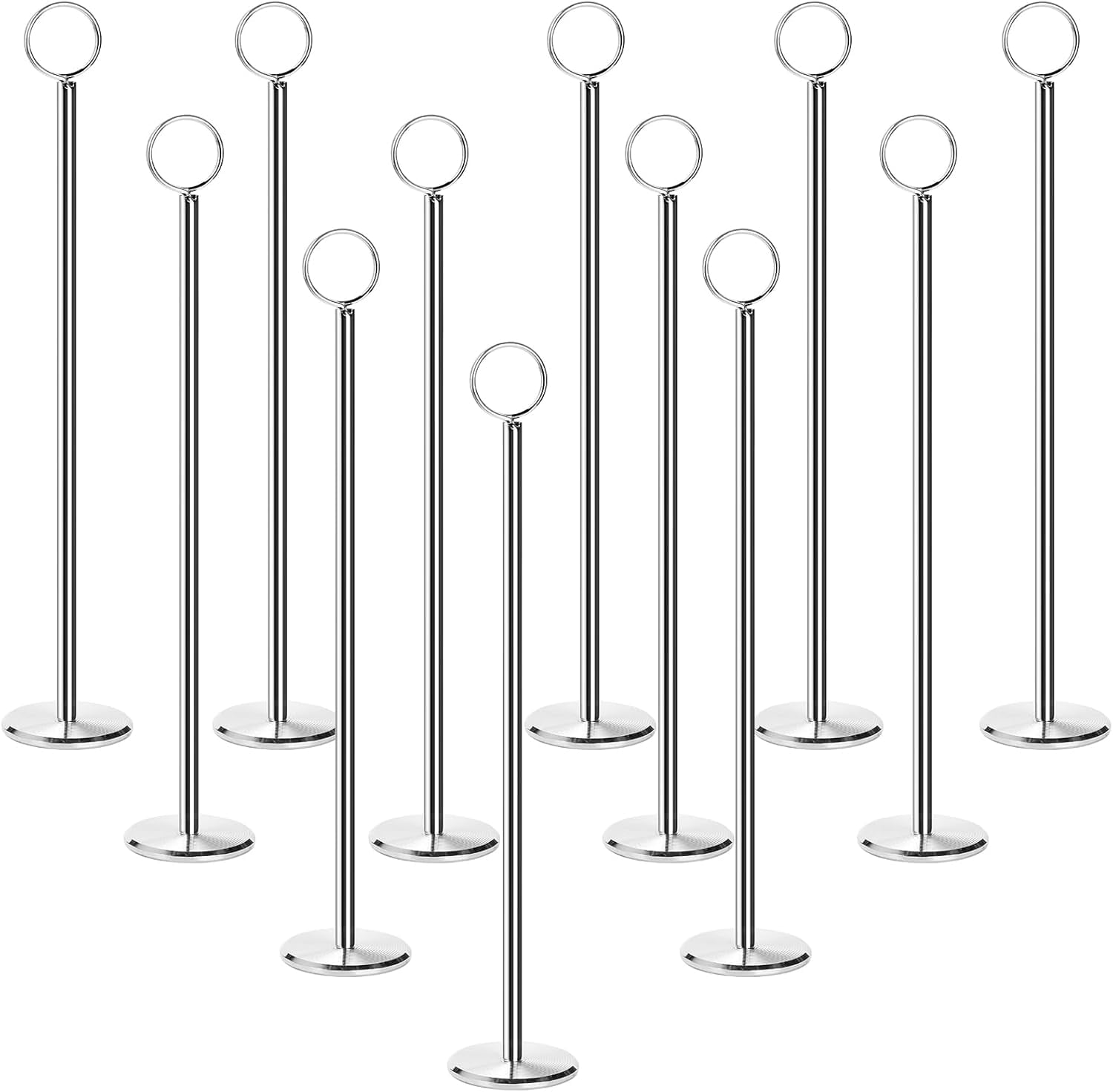 12 Pack 12" Tall Table Number Holders, Sturdy Place Card Holder Picture ...