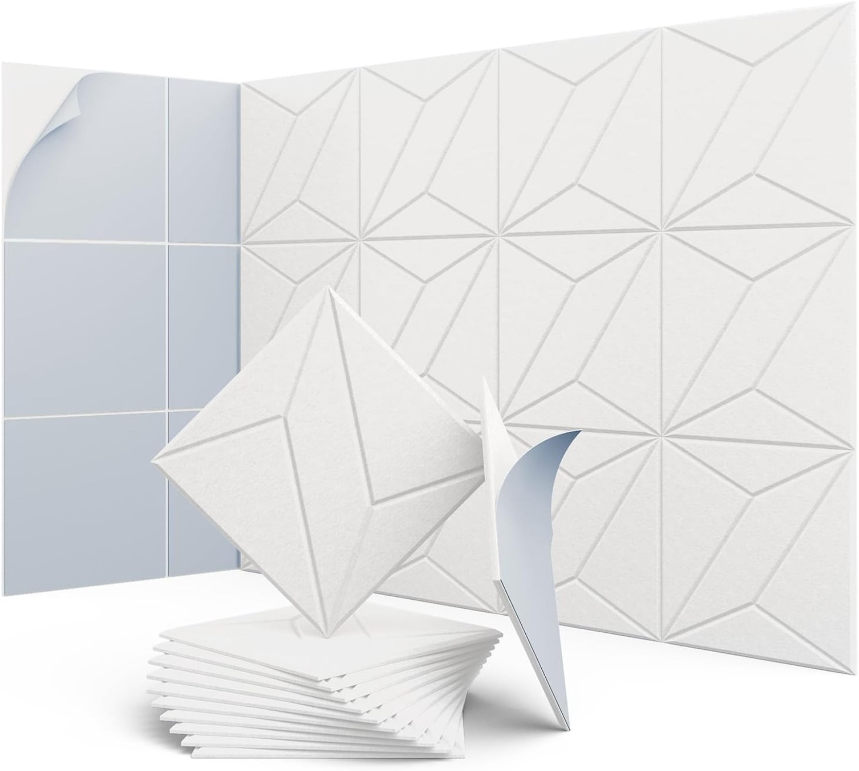 12 Pack 12" X 12" X 0.4" Acoustic Panels for Wall Sound Absorbing, P ...