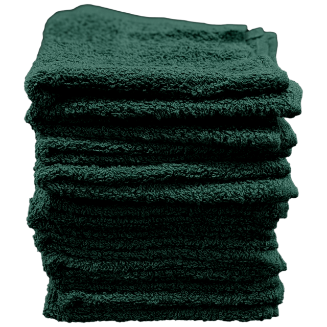 12 Pack 12 x 12 100% Cotton Washcloth Rags | Spa Face Gym Bath | Hunter ...