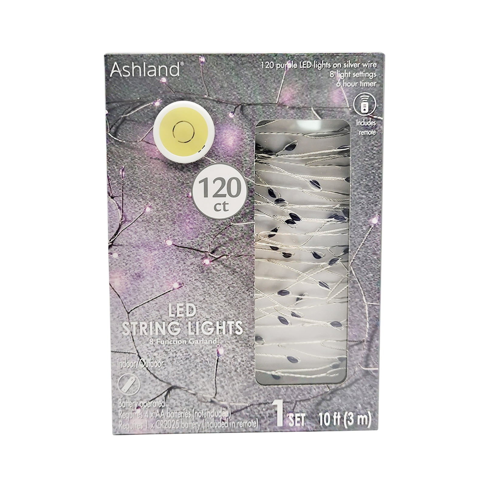 12 Pack: 120ct. Purple LED String Lights Garland by Ashland® - Walmart.com