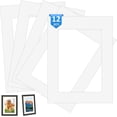 12 Pack 12x16 White Picture Mats, Boriyuan Frame Mattes for 8x12 ...