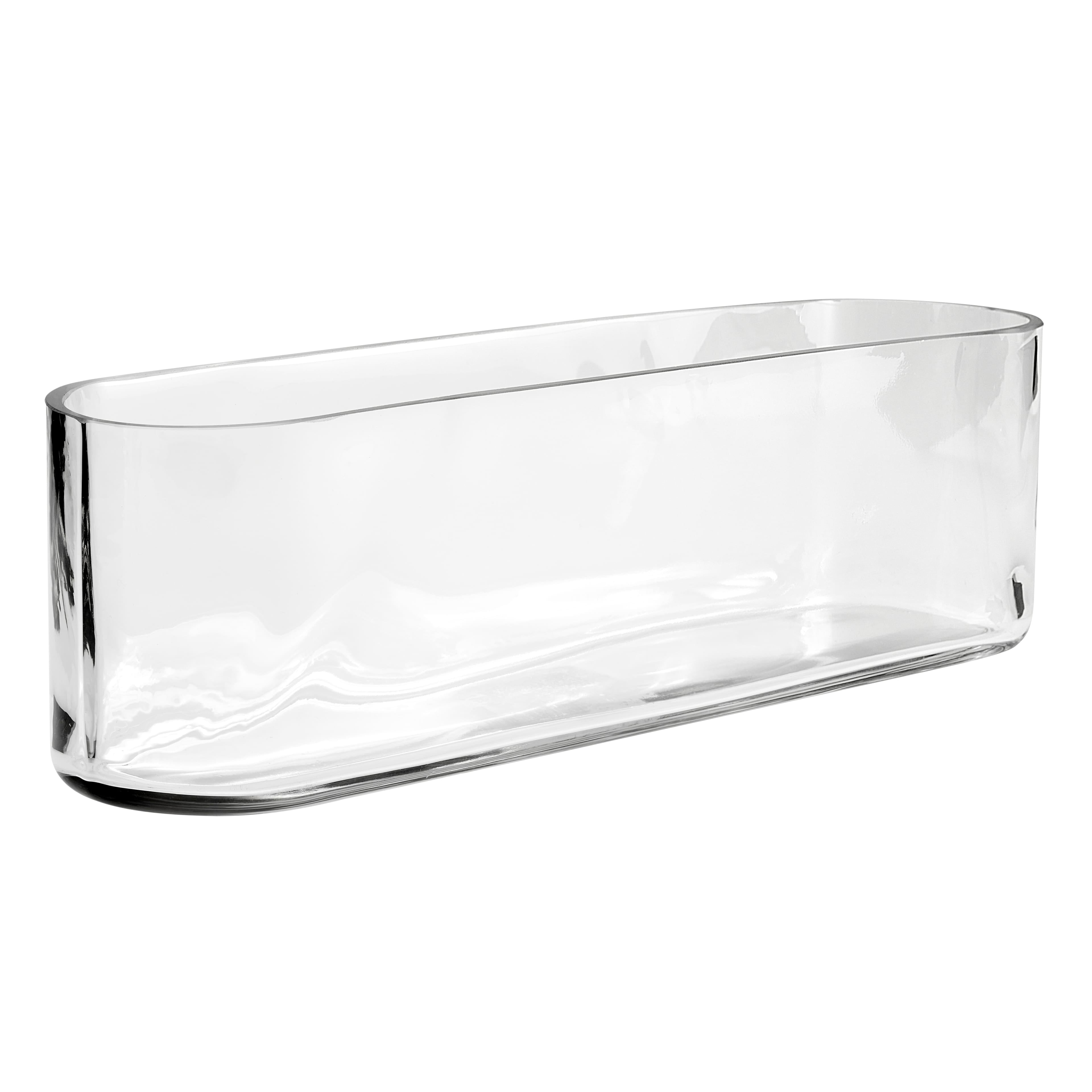 12 Pack: 13" Clear Oval Glass Vase by Ashland® - Walmart.com