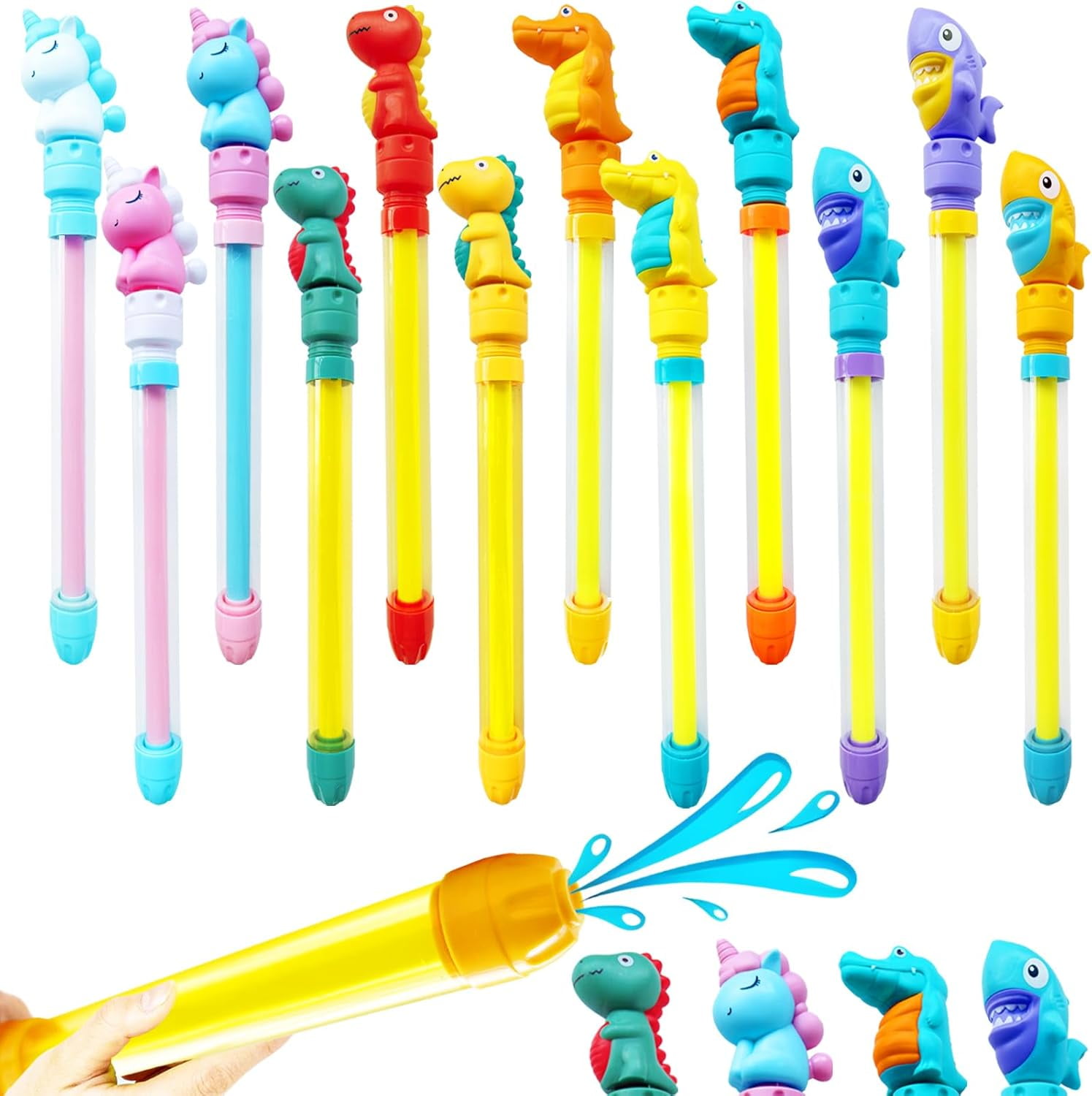 12 Pack 14 Inch Animal Water Guns for Kids,Super Water Soaker Blaster ...