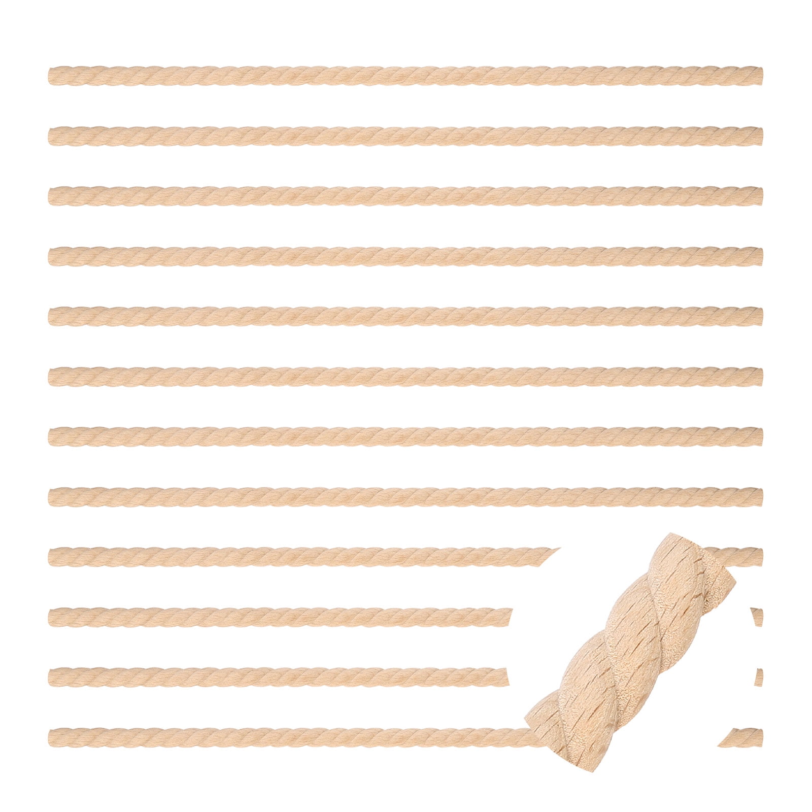 12 Pack 15.75" Decorative Wood Trim, Unfinished 3D Wooden Furniture ...