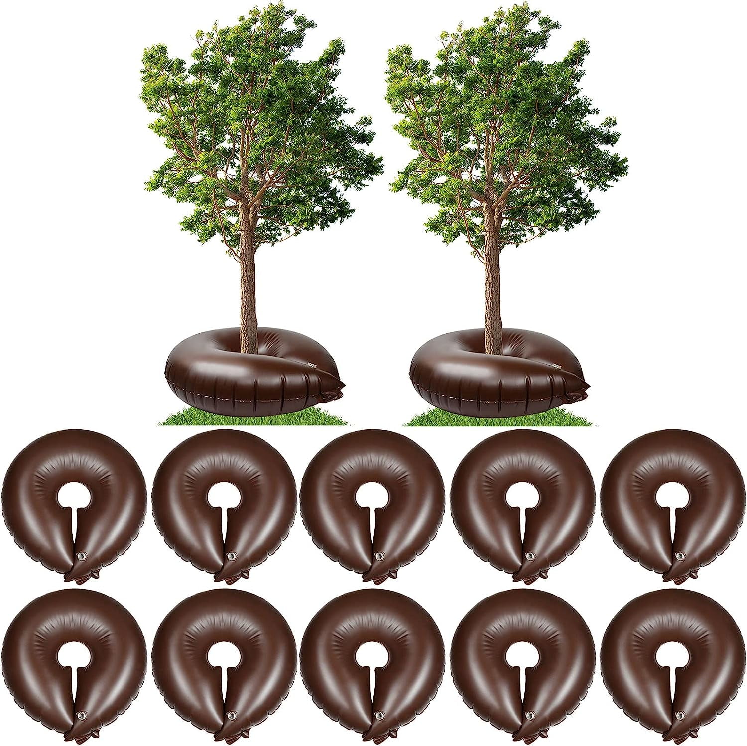 12 Pack 15 Gallon Tree Watering Ring Bag Slow Release Reusable Tree Bag ...