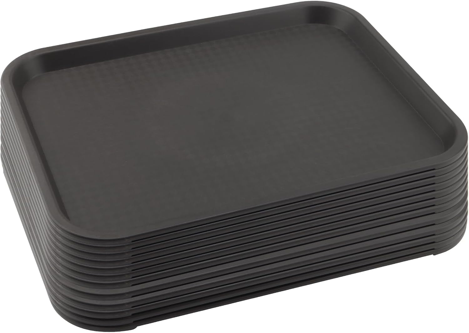 12 Pack 16 x 12 Inch Brown Fast Food Tray, Large Rectangular Restaurant ...