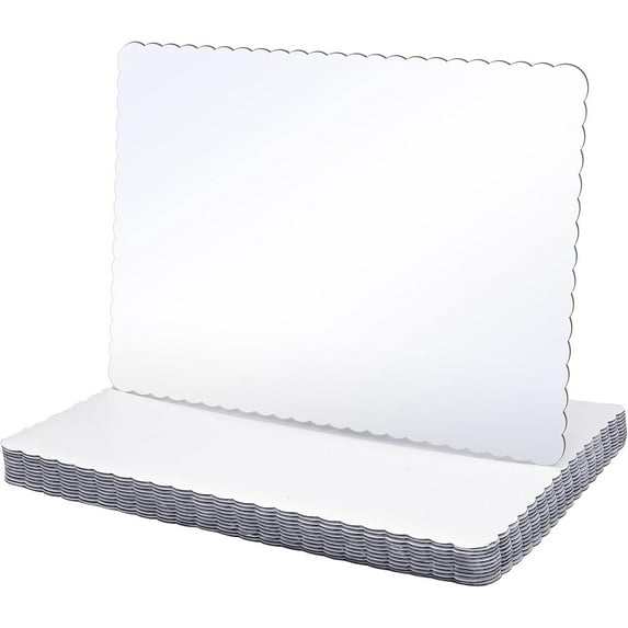 12 Pack 19 x 14 Inch Greaseproof Rectangle Cake Boards Corrugated ...