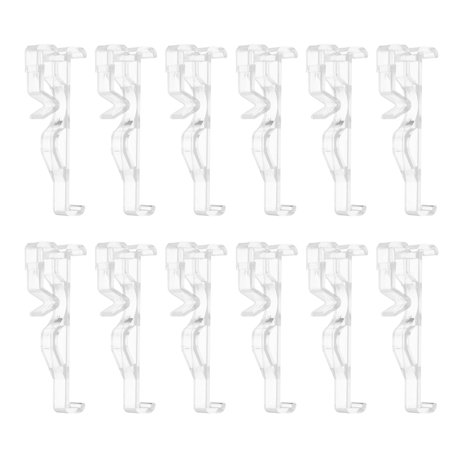 12 Pack 2.5 Inch Clear Valance Clips, Hidden Window Blind Valance ...