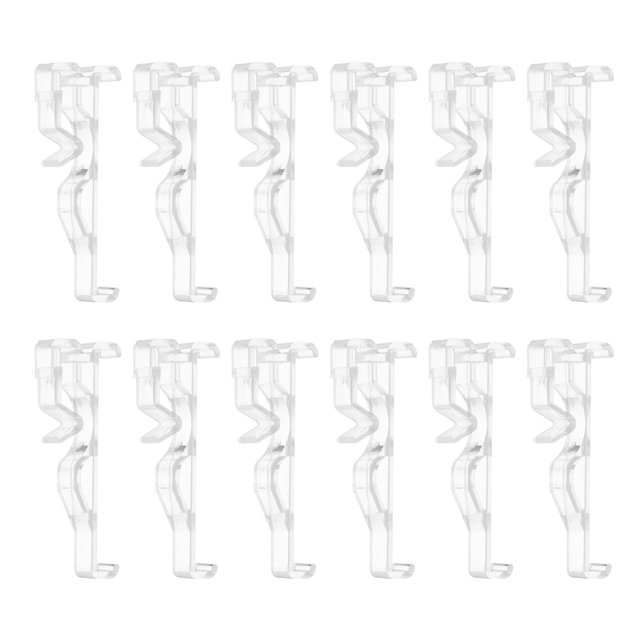 12 Pack 2.5 Inch Clear Valance Clips, Hidden Window Blind Valance ...