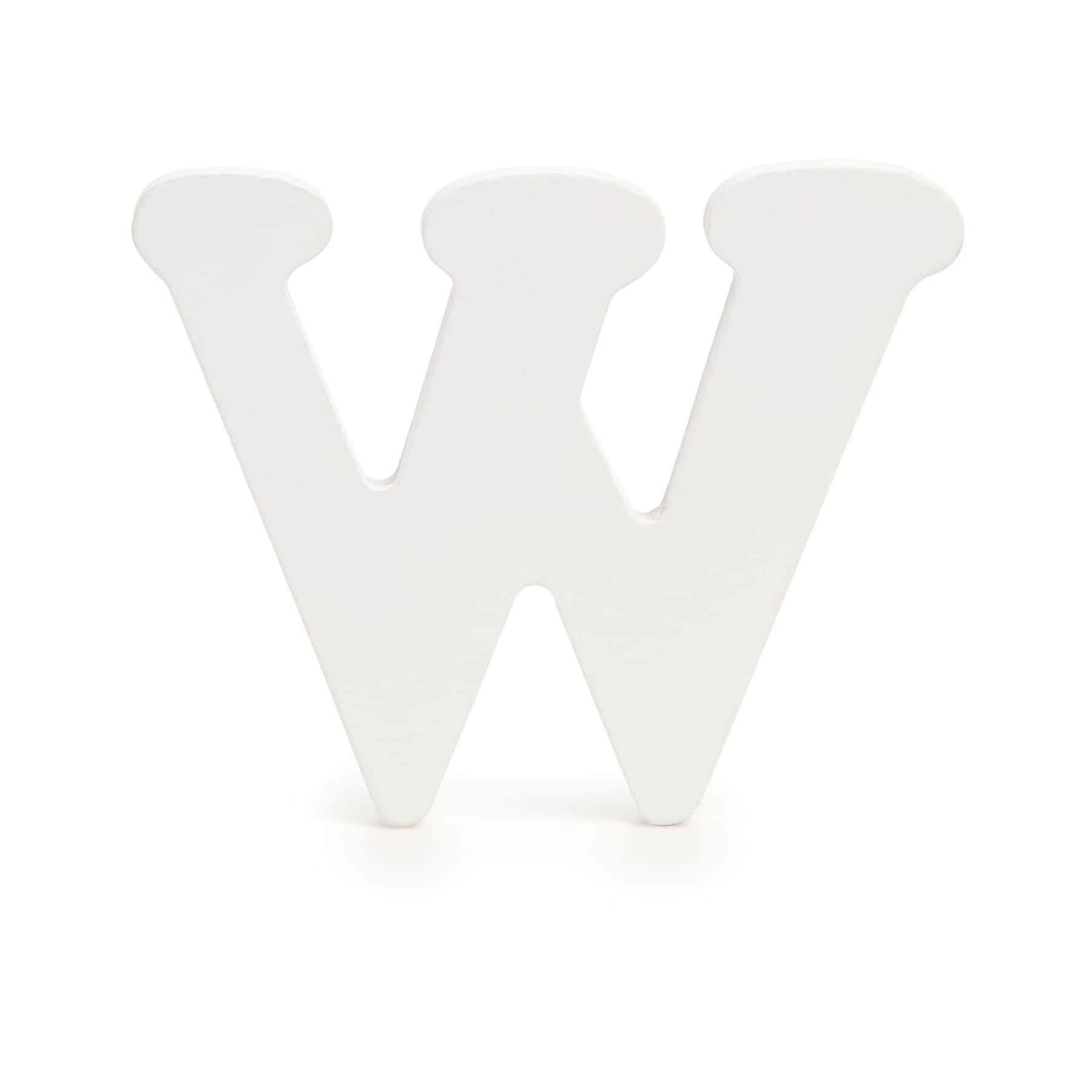 12 Pack: 2.5" White Wood Letter by Make Market® - Walmart.com