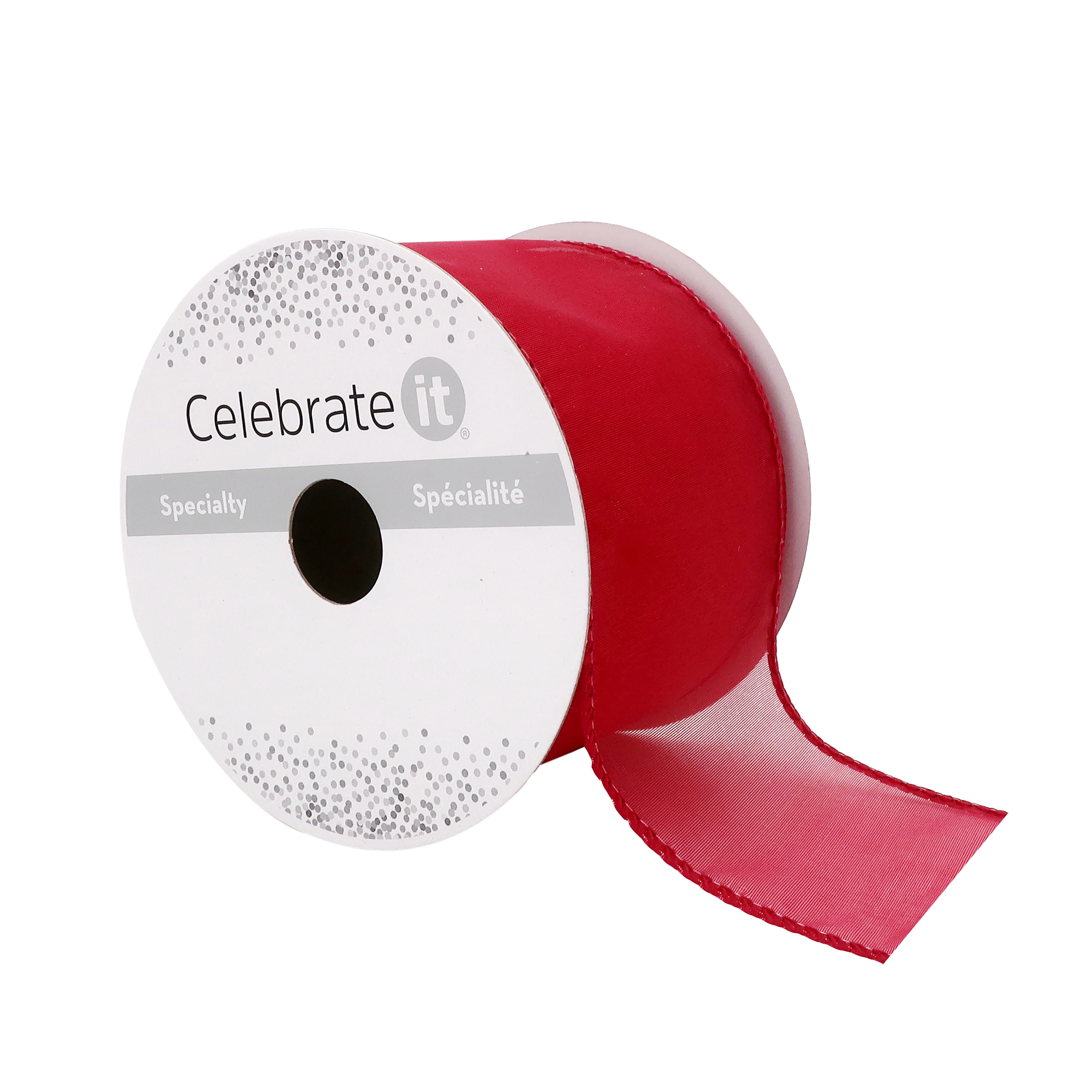 12 Pack: 2.5" x 10yd. Sheer Wired Ribbon by Celebrate It® Specialty ...