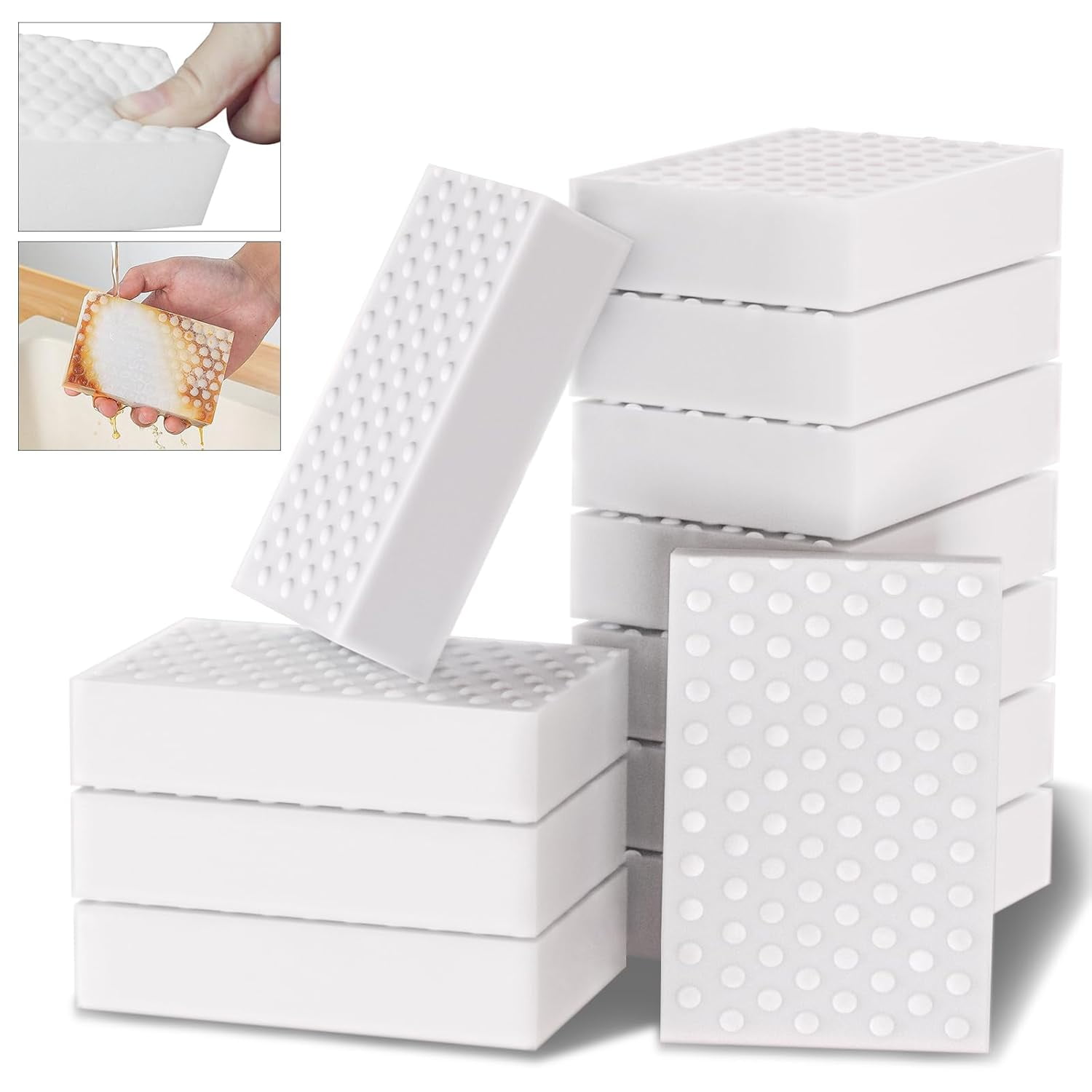 12 Pack 2.5 x Density Magic Erasers Cleaning Sponge Multi-Functional ...