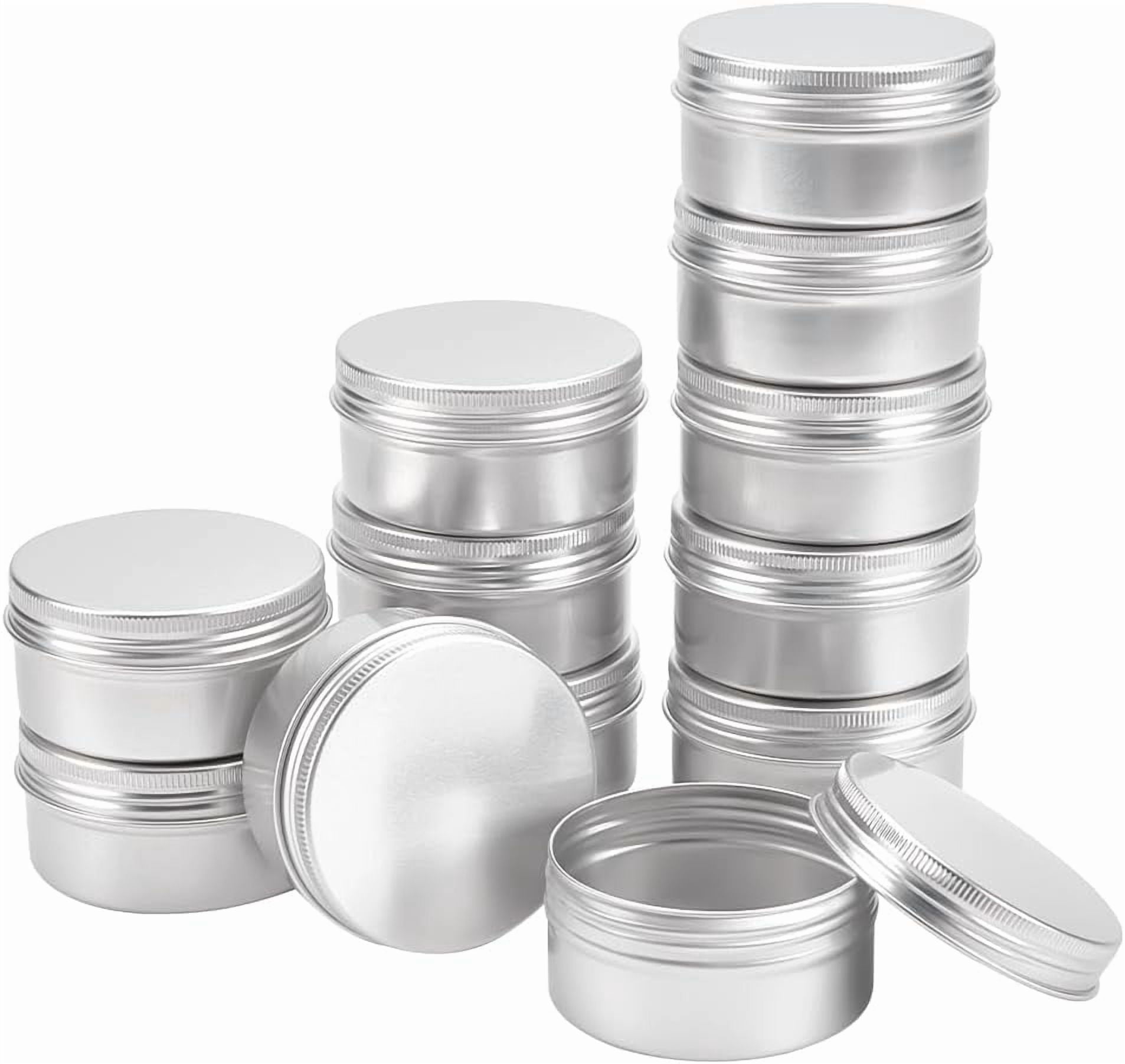 12 Pack 2.7 OZ Tin Cans Screw Top Round Aluminum Cans Screw Lid ...