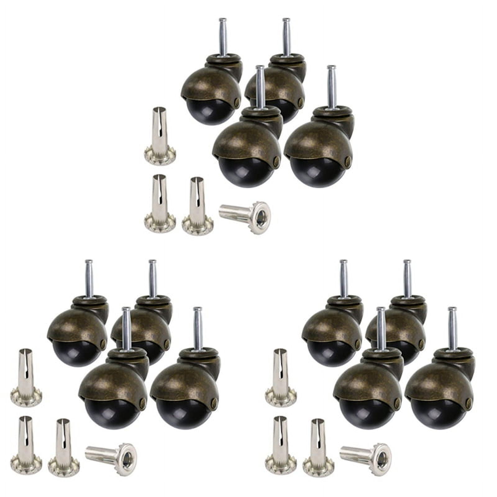 12 Pack 2 Inch Ball Caster Stem Caster Wheel with Sockets,Vintage ... 12 Pack 2 Inch Ball Caster Stem Caster Wheel with Sockets,Vintage ...