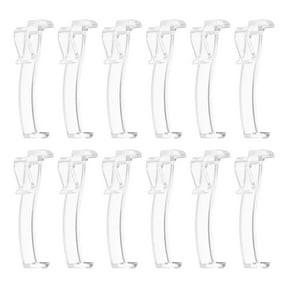 Triani 12Pcs 2-1/8 Inch Valance Clips Window Blind Clips Clear Plastic ...