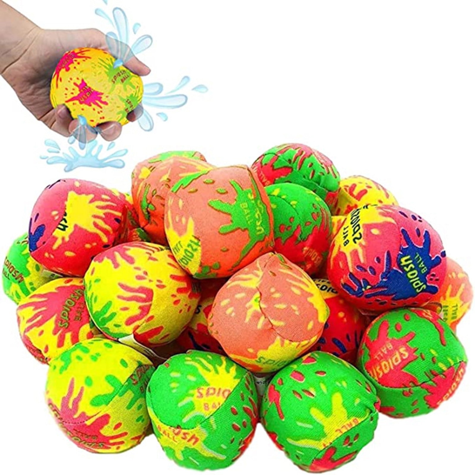 12 Pack 2" Mini Water Splash Balls,Water Bomb Splash Balls,Water ...