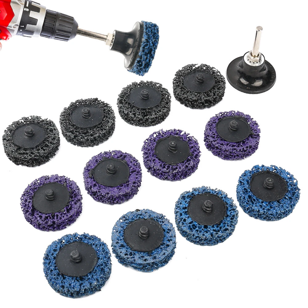 12 Pack 2'' Roloc Strip Disc Wheel Paint Rust Removal Surface ...