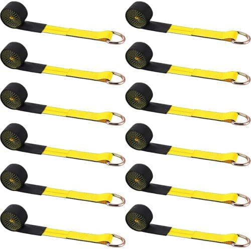 12 Pack 2'' X 8ft Tow Truck Straps Lasso Wheel Lift Straps Lasso Tow ...