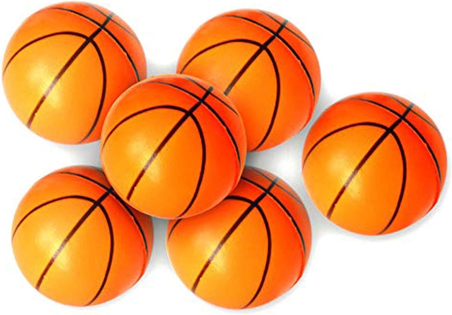 12 Pack 2 inch Basketball Stress Ball, Mini Foam Squeeze Sports Ball ...