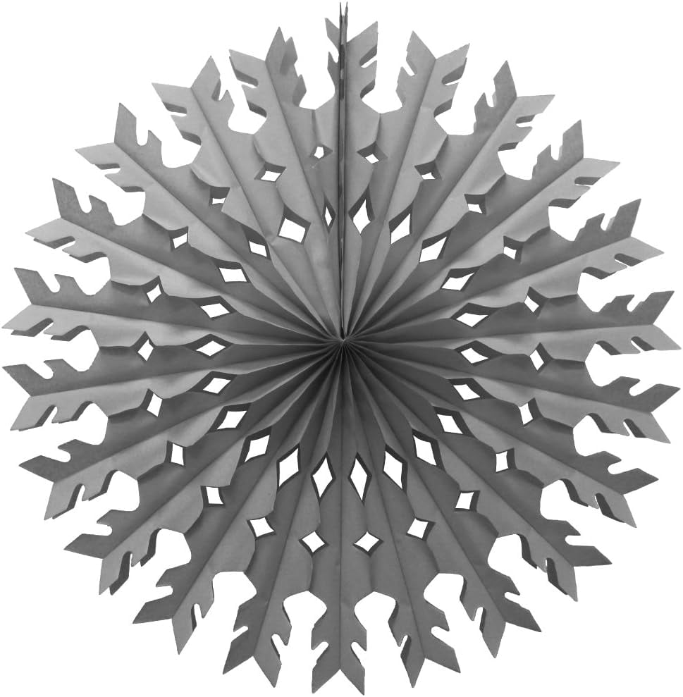 12-Pack 22 Inch Large Tissue Paper Snowflake (Gray) - Walmart.com