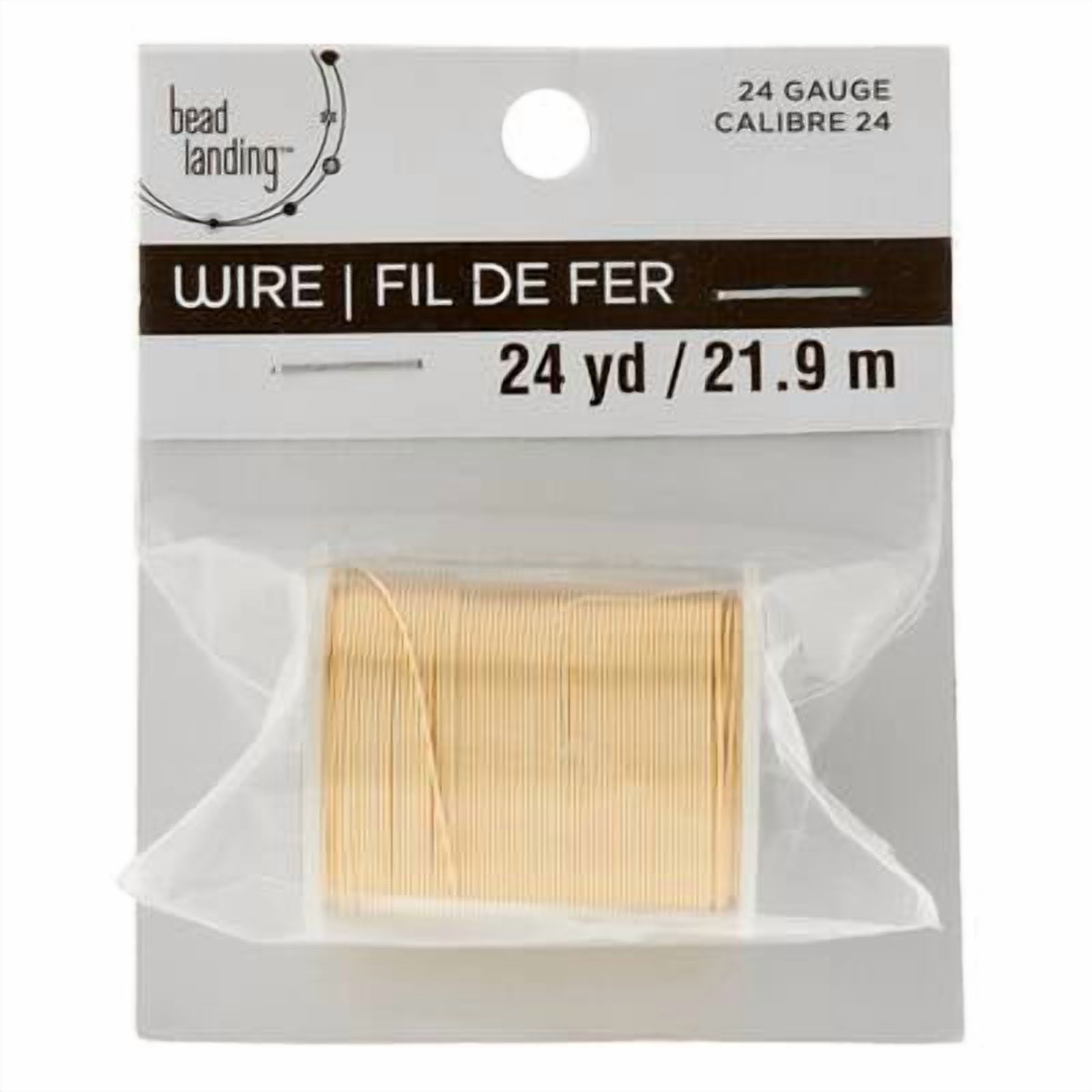 12 Pack: 24 Gauge Gold Beading Wire by Bead Landing™ - Walmart.com