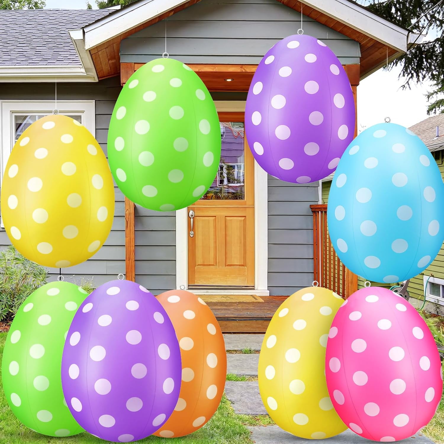 12 Pack 24 Inch Easter Inflatable Outdoor Decorations Easter ...
