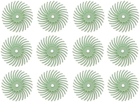 12 Pack 3/4" Light Green 3M 1 Micron Radial Discs Polishing Set Metal ...