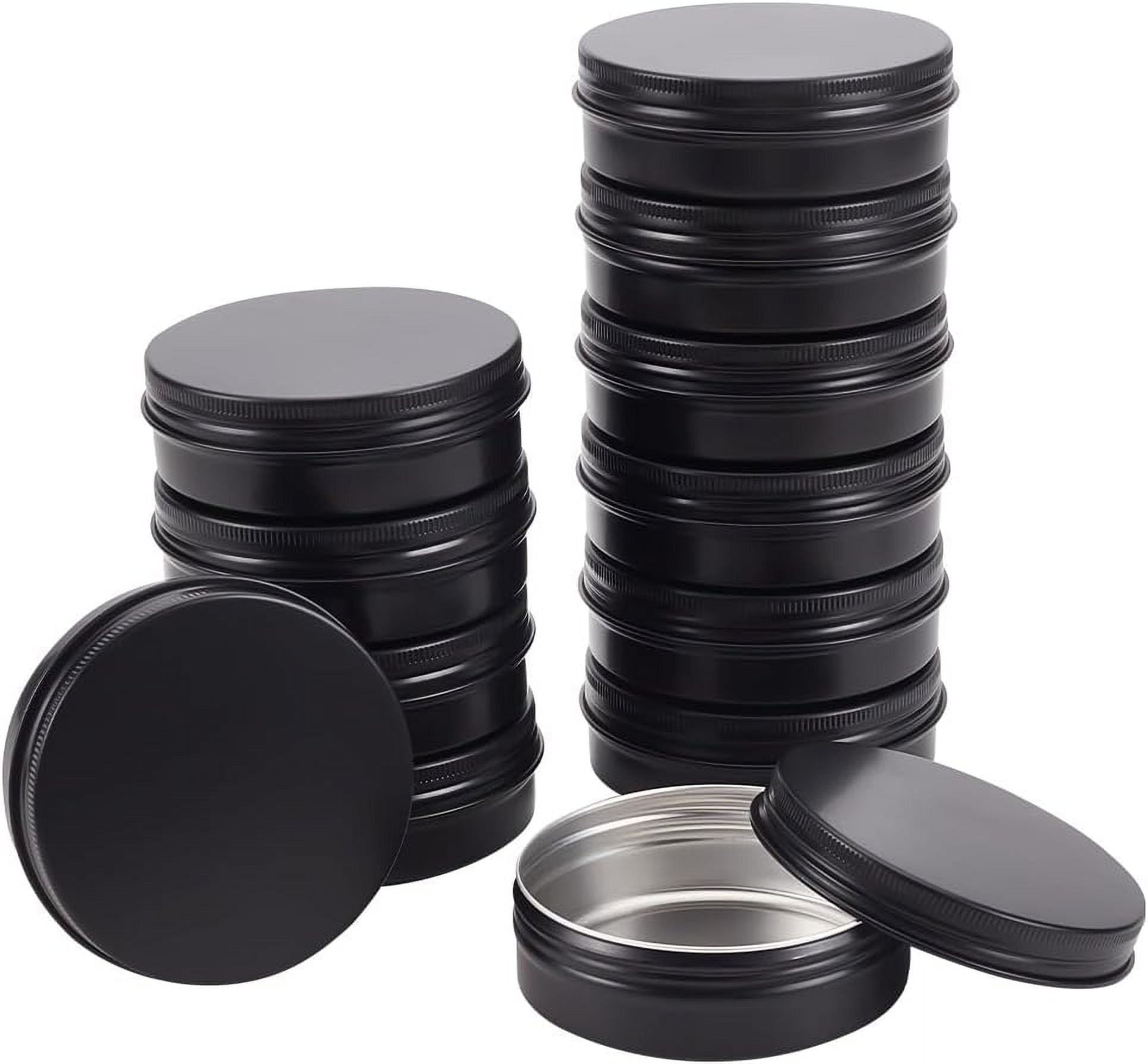 Round Aluminium Tin Cans Aluminium Jar Storage Containers for Cosmetic ...