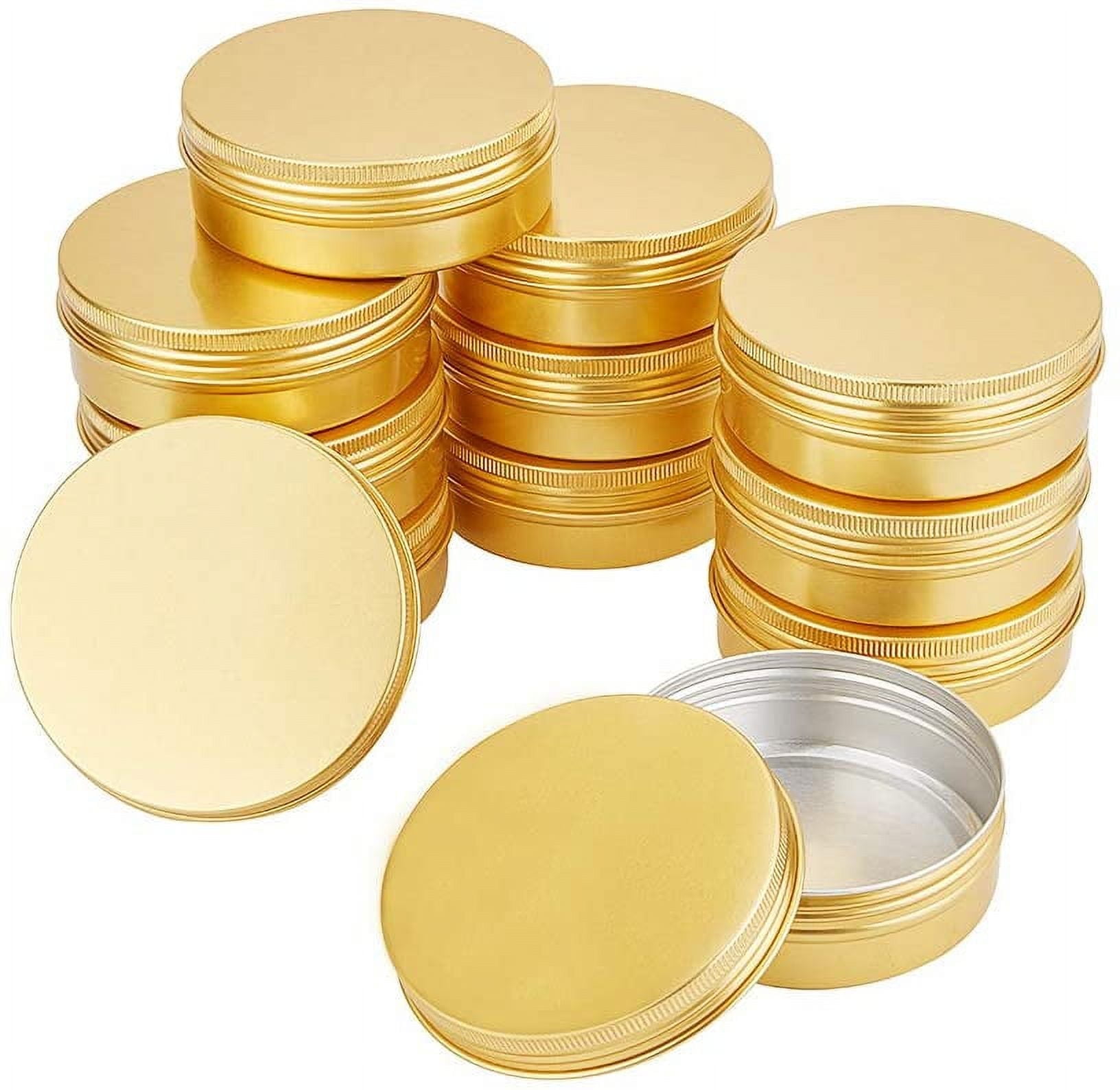 12 Pack 3.4 OZ Tin Cans Screw Top Round Aluminum Cans Screw Lid ...