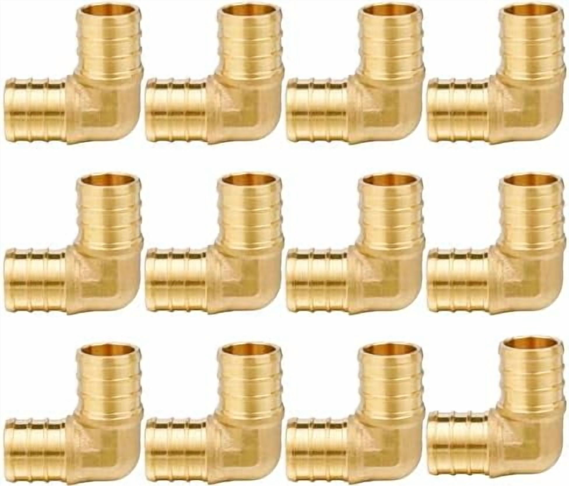 12-Pack 3/4 Pex Elbow 90 Degree Pex Fittings 3/4 Inch Crimp Pex Fittings To Fit PEX B,C Pipe ...