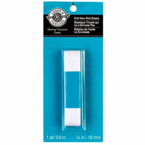 12 Pack: 3/4" White Knit Non-Roll Elastic by Loops & Threads™ - Walmart.com