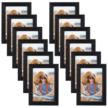 Set of 12, 4x6 Black Picture Frames, Horizontal and Vertical Display ...