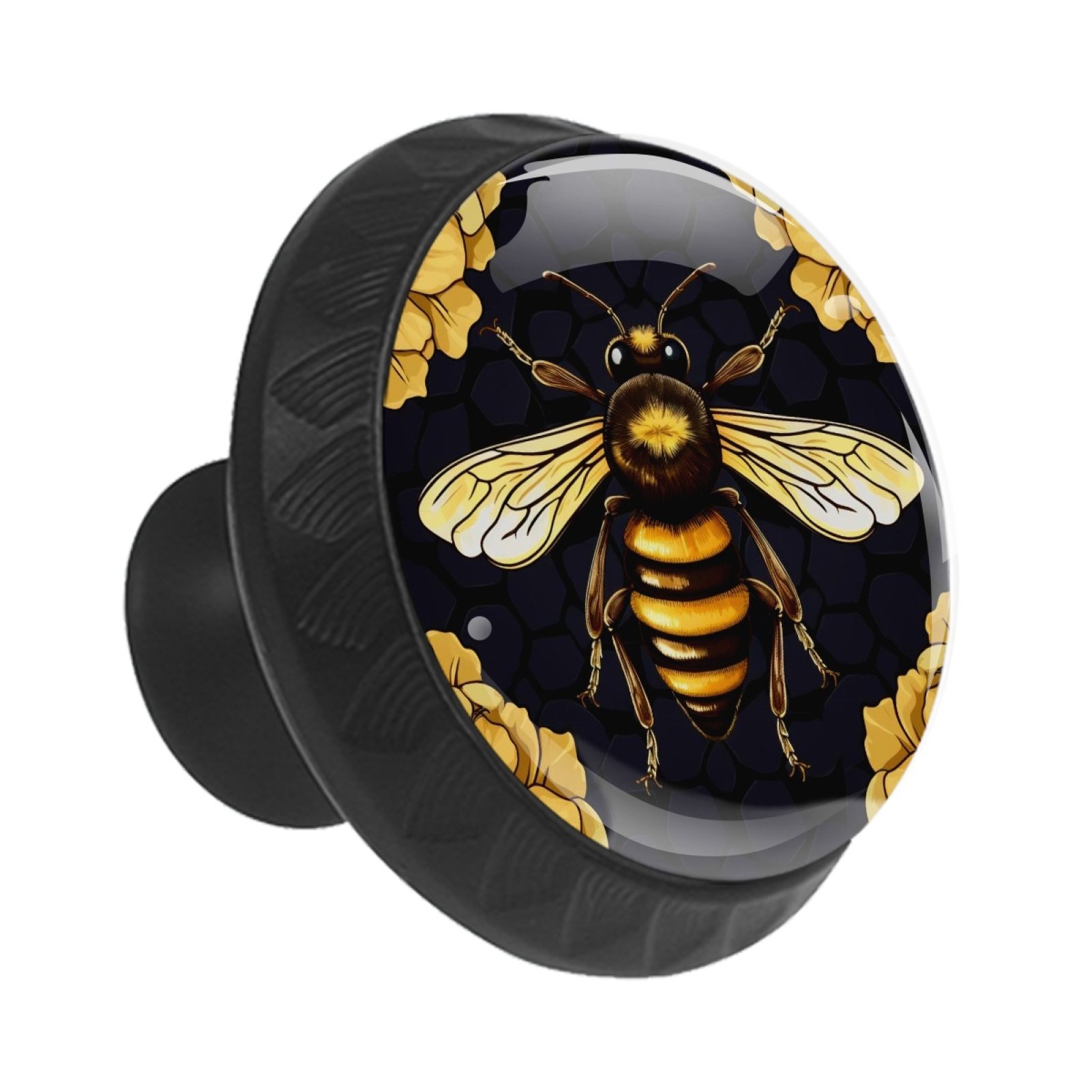 12 Pack 35 mm Starry Bee Drawer Pulls Crystal Cabinet Knobs with Screws ...