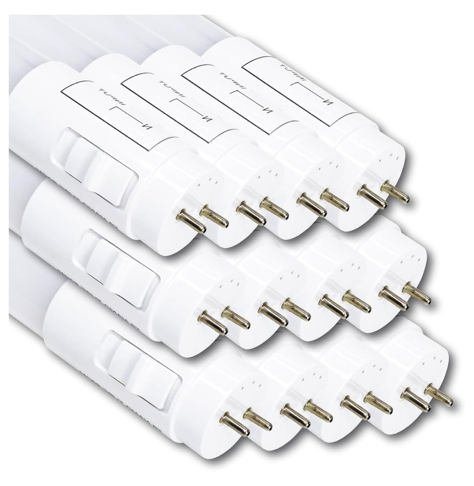 12 Pack 3CCT 2FT LED T8 Type B Light Tube 9W 1100 Lumens, 2700K/4000K ...