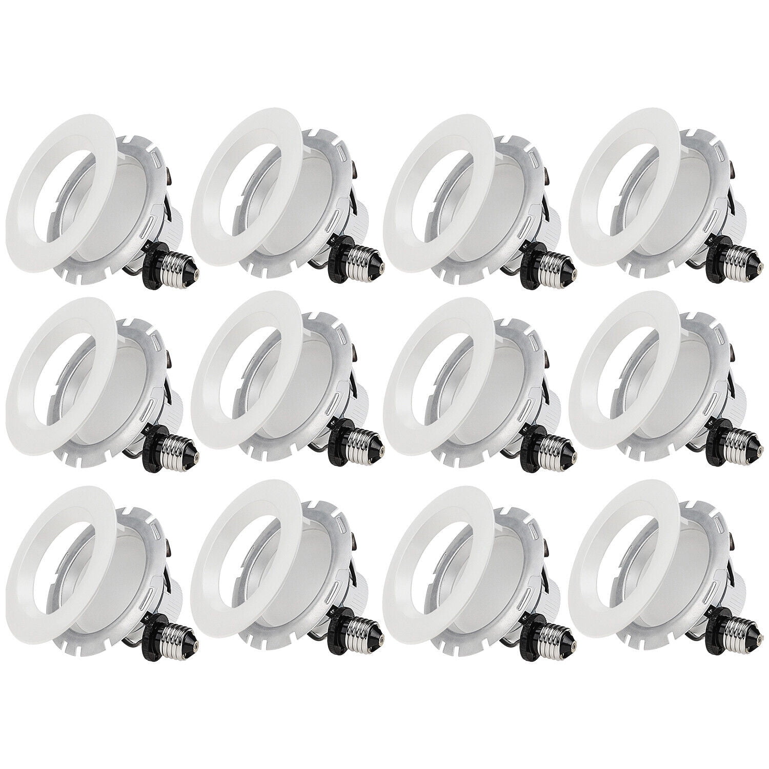 12 Pack 4 Inch LED Downlight, LED Recessed Lighting, 10W=75W, 800 LM ...