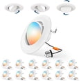 12 Pack 4 Inch Retrofit Eyeball Gimbal Can Lights, Adjustable Eyeball ...
