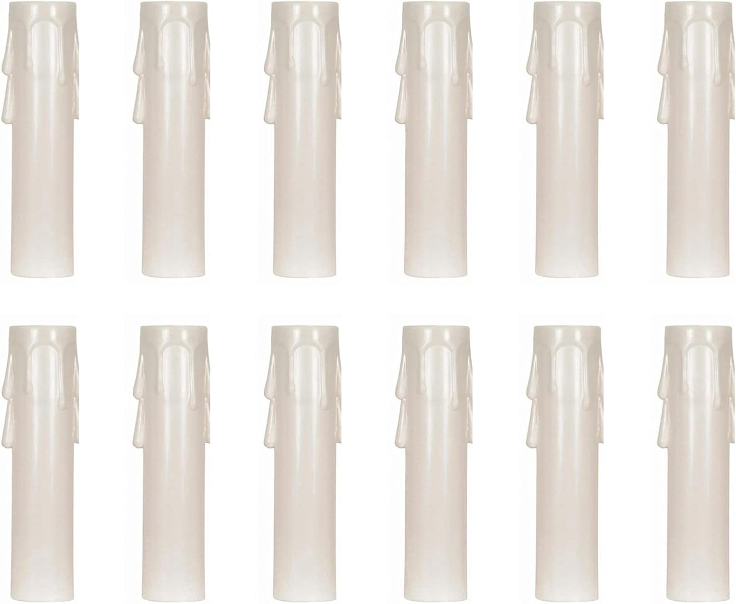 12 Pack - 4-inch Plastic Drip Candle Covers with 13/16 Inch Inside ...